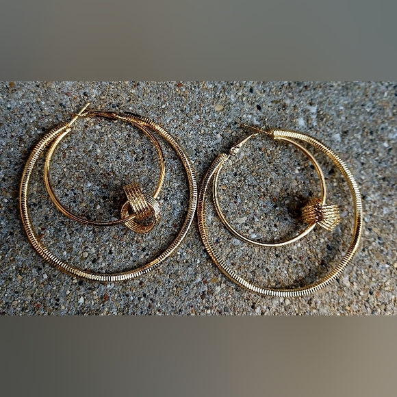 Jewelry | Vintage Gold Multi Hoops | Poshmark